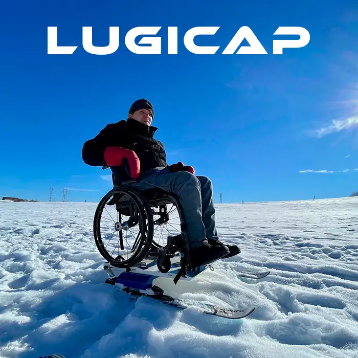 Lugicap Snow, Sled for wheelchair-accessible snow tours