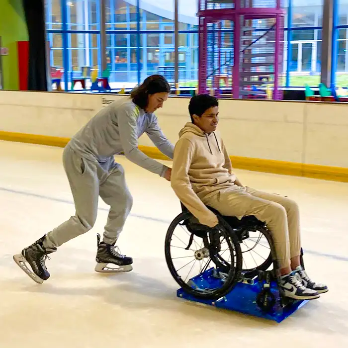 Ice skating with Sled Lugicap Ice